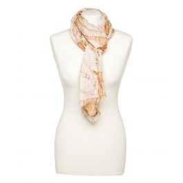 Foulard camel feuillages - Collection | Christine Laure