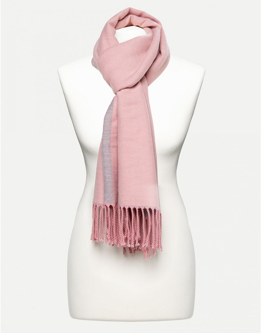 Echarpe rose et gris - Collection | Christine Laure