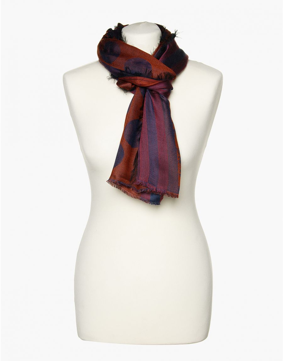 Foulard chic orange - Foulards et Écharpes | Christine Laure